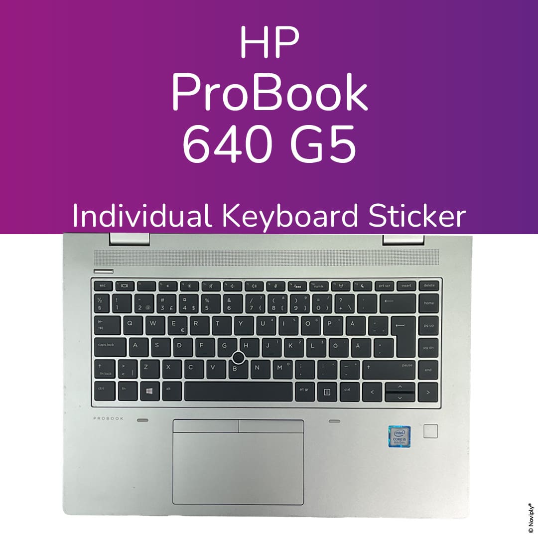 HP ProBook 640 G5 | Noviply® Keyboard Sticker | Noviply