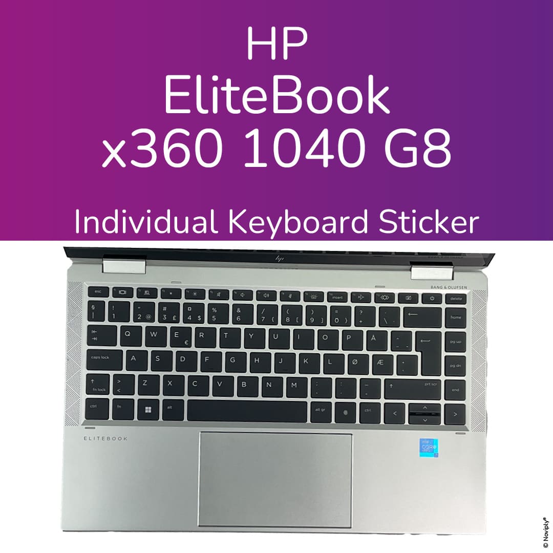 HP EliteBook X360 1040 G8 | Noviply® Keyboard Sticker | Noviply