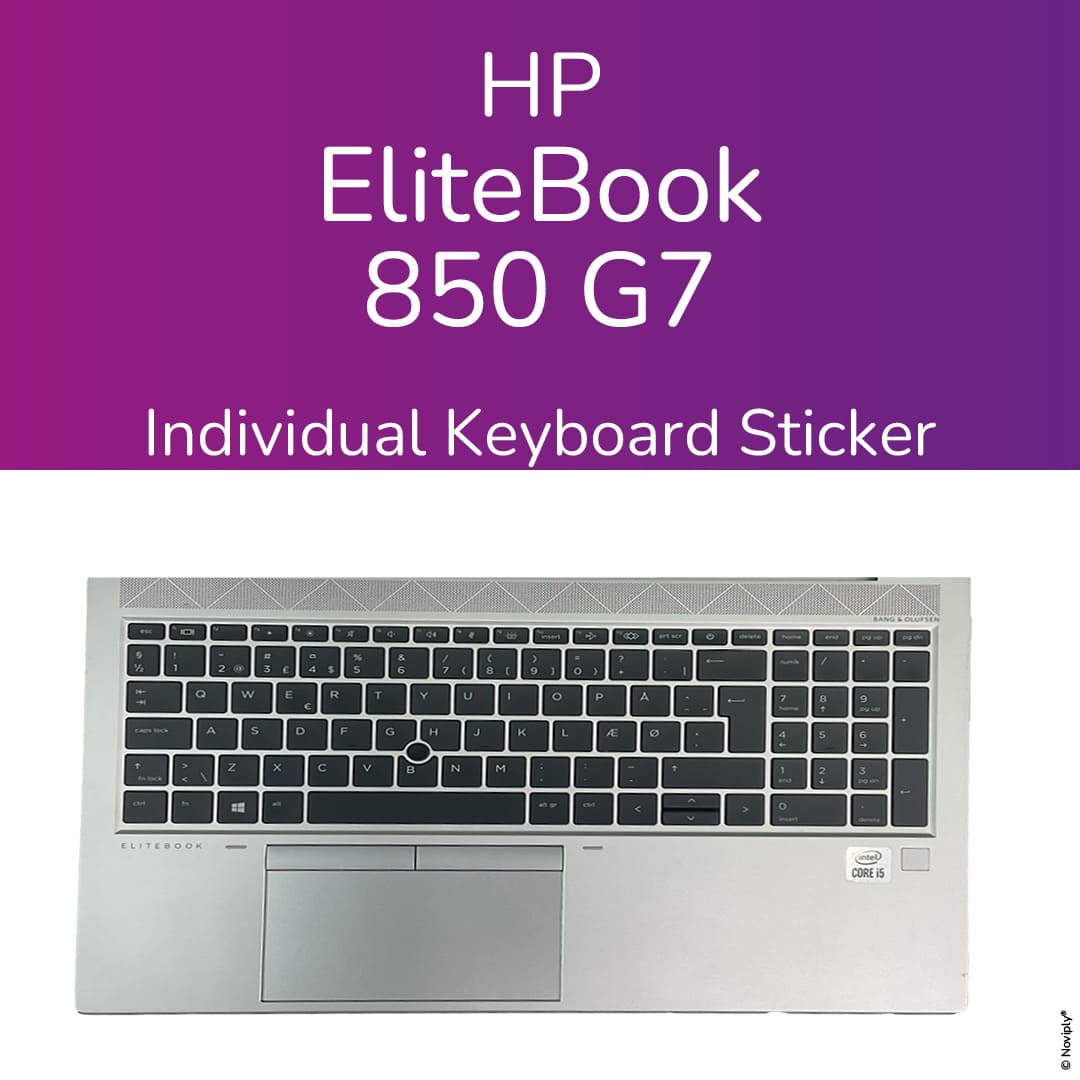 HP EliteBook 850 G7 | Noviply® Keyboard Sticker | Noviply