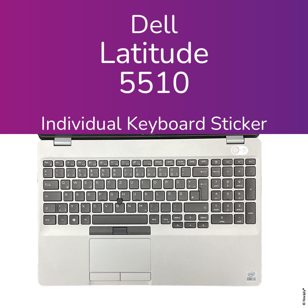 Dell Latitude 5510 | Noviply® Keyboard Sticker | Noviply