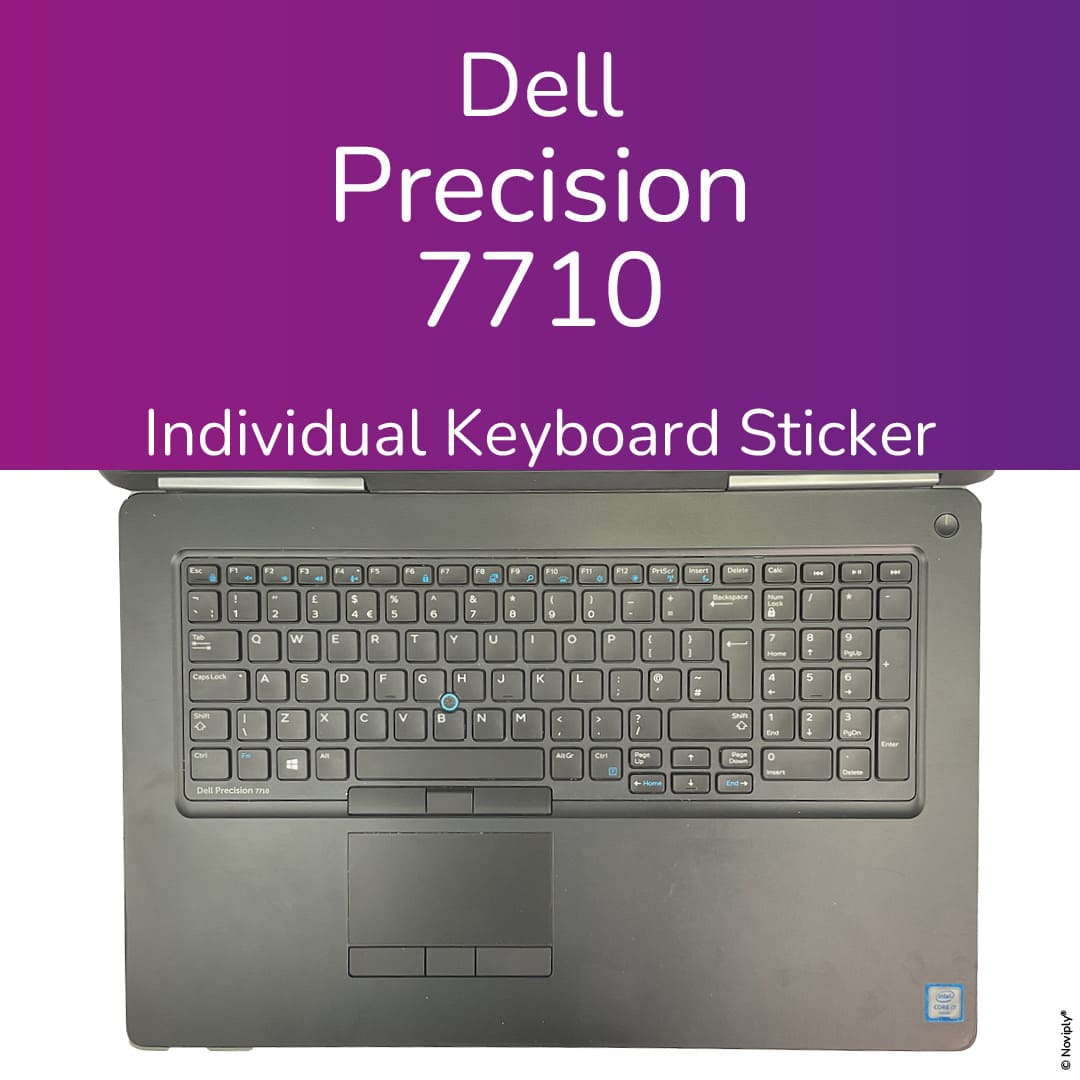 Dell Precision 7710 | Noviply® Keyboard Sticker | Noviply