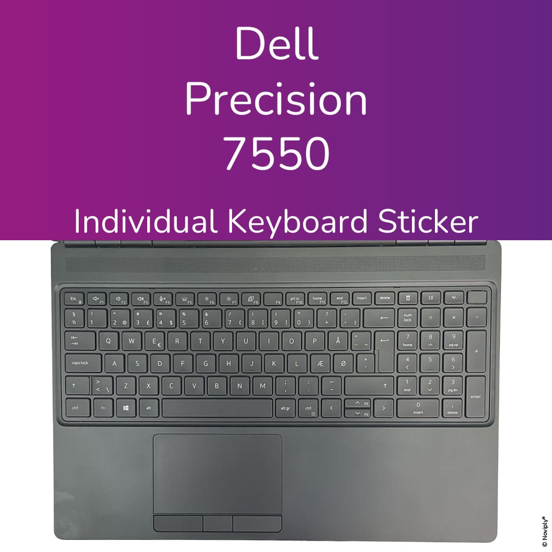 Dell Precision 7550 | Noviply® Keyboard Sticker | Noviply