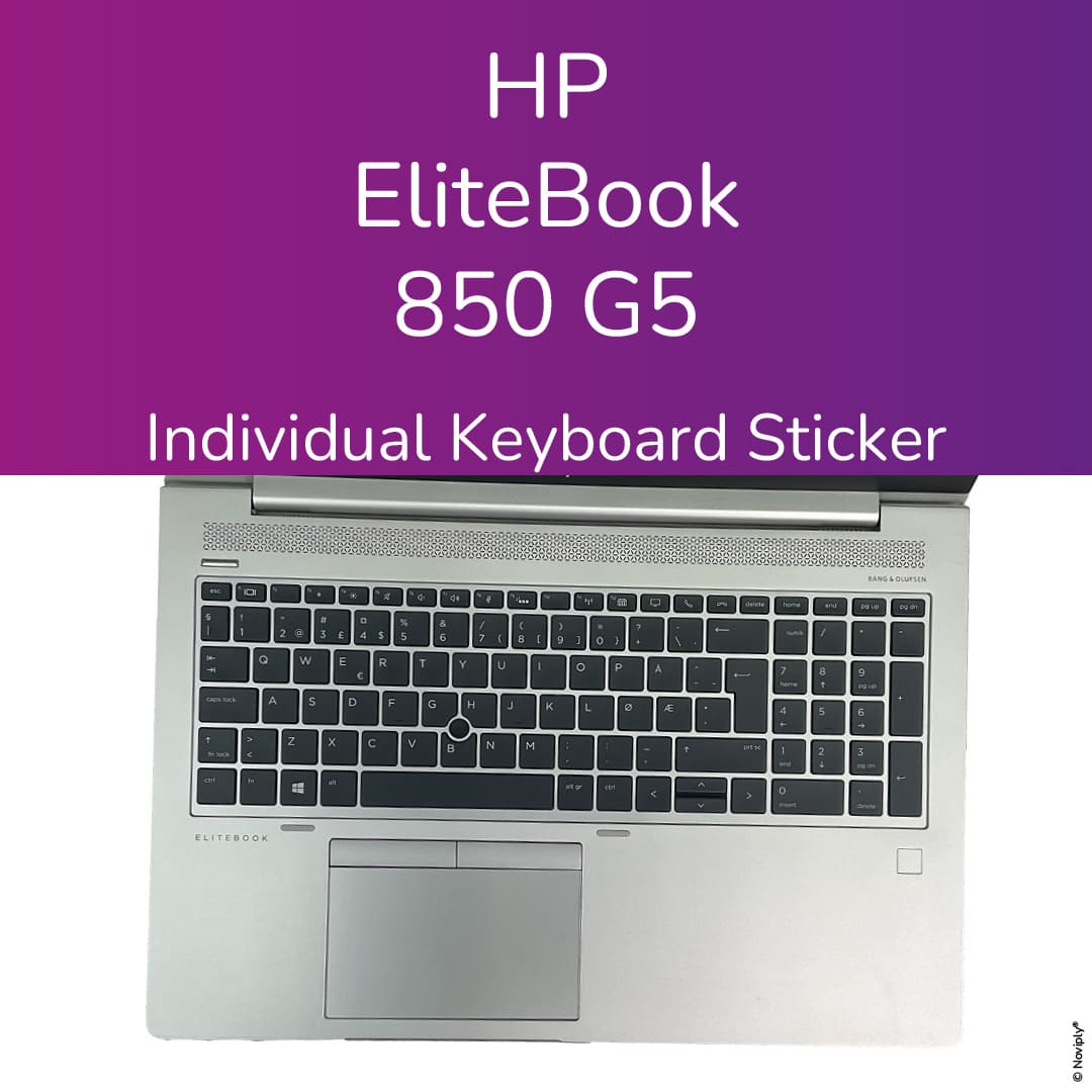 HP EliteBook 850 G5 | Noviply® Keyboard Sticker | Noviply