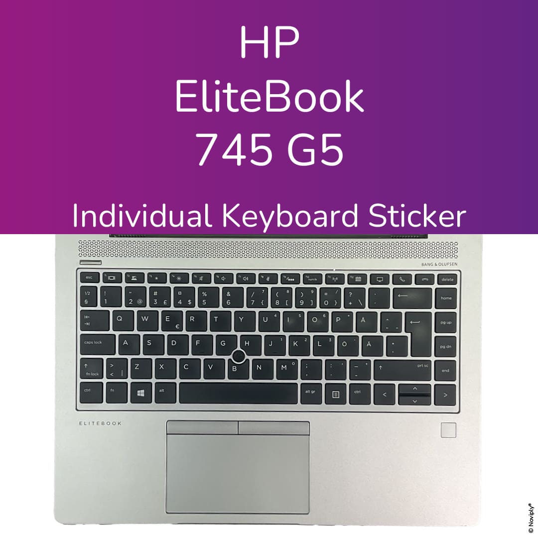 HP EliteBook 745 G5 | Noviply® Keyboard Sticker | Noviply
